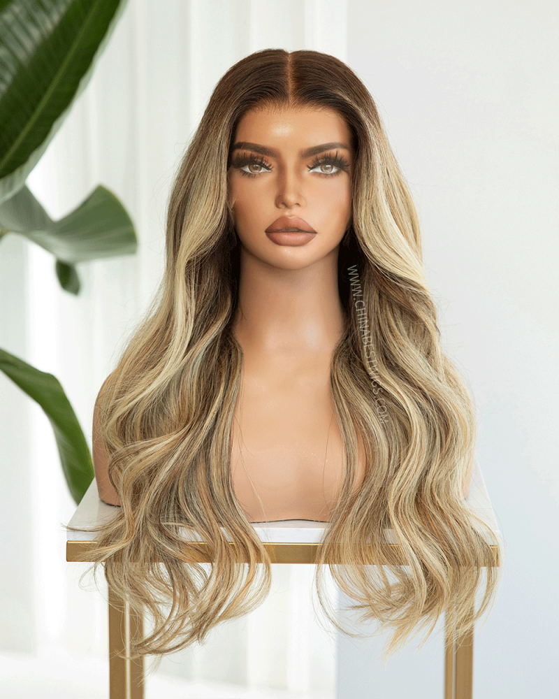 N307 Dirty Blonde Glueless Wigs 100% Virgin hair - 13x6 LACE FRONT WIG